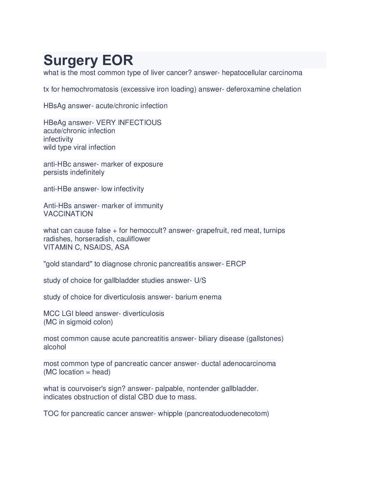 Surgery EOR - Scholarfriends